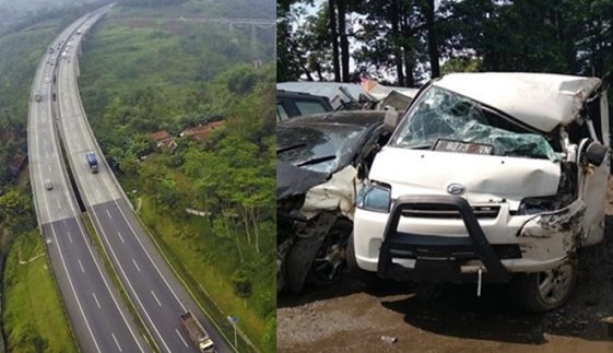Tol Cipularang Kembali Makan Korban, Kali Ini Kecelakaan 17 Mobil Tabrakan Beruntun - Boombastis